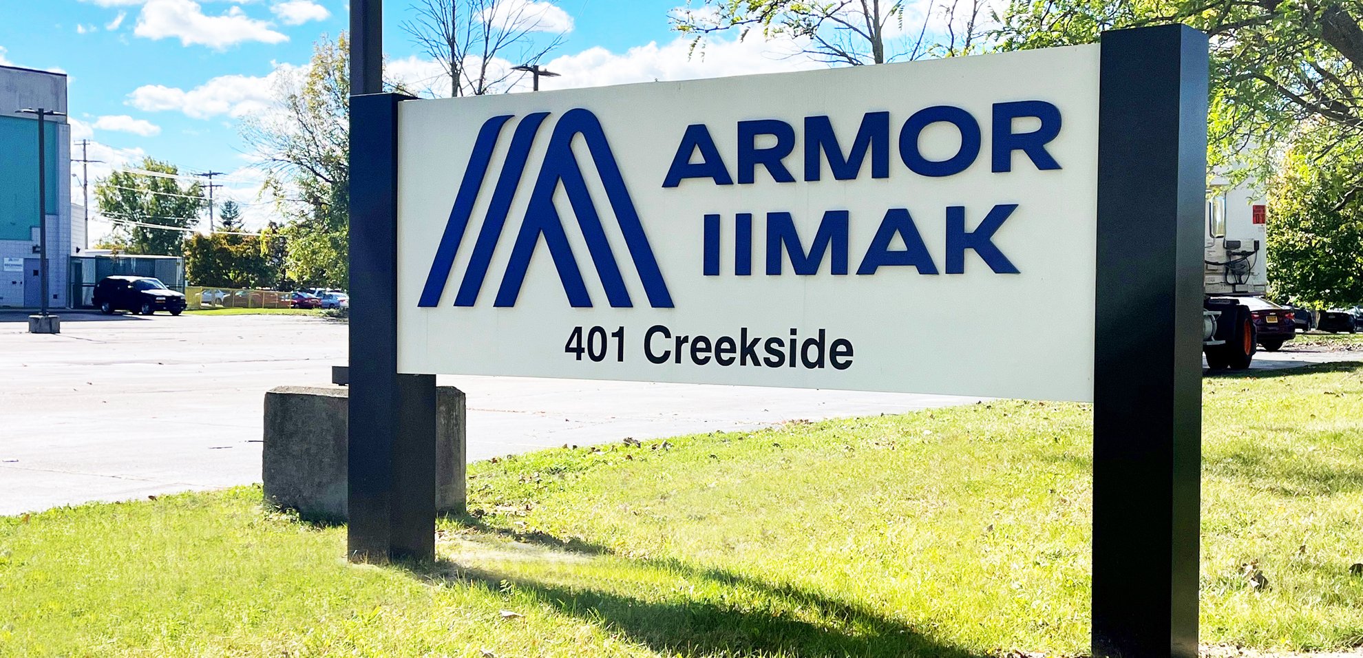 Custom Monument Sign for Armor IIMAK | Flexlume