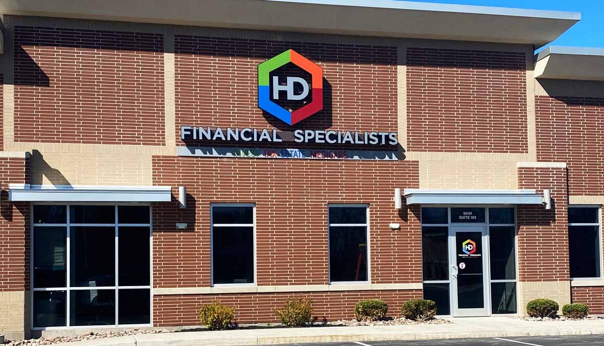 Financial Services Signage for HD Financial Specialists