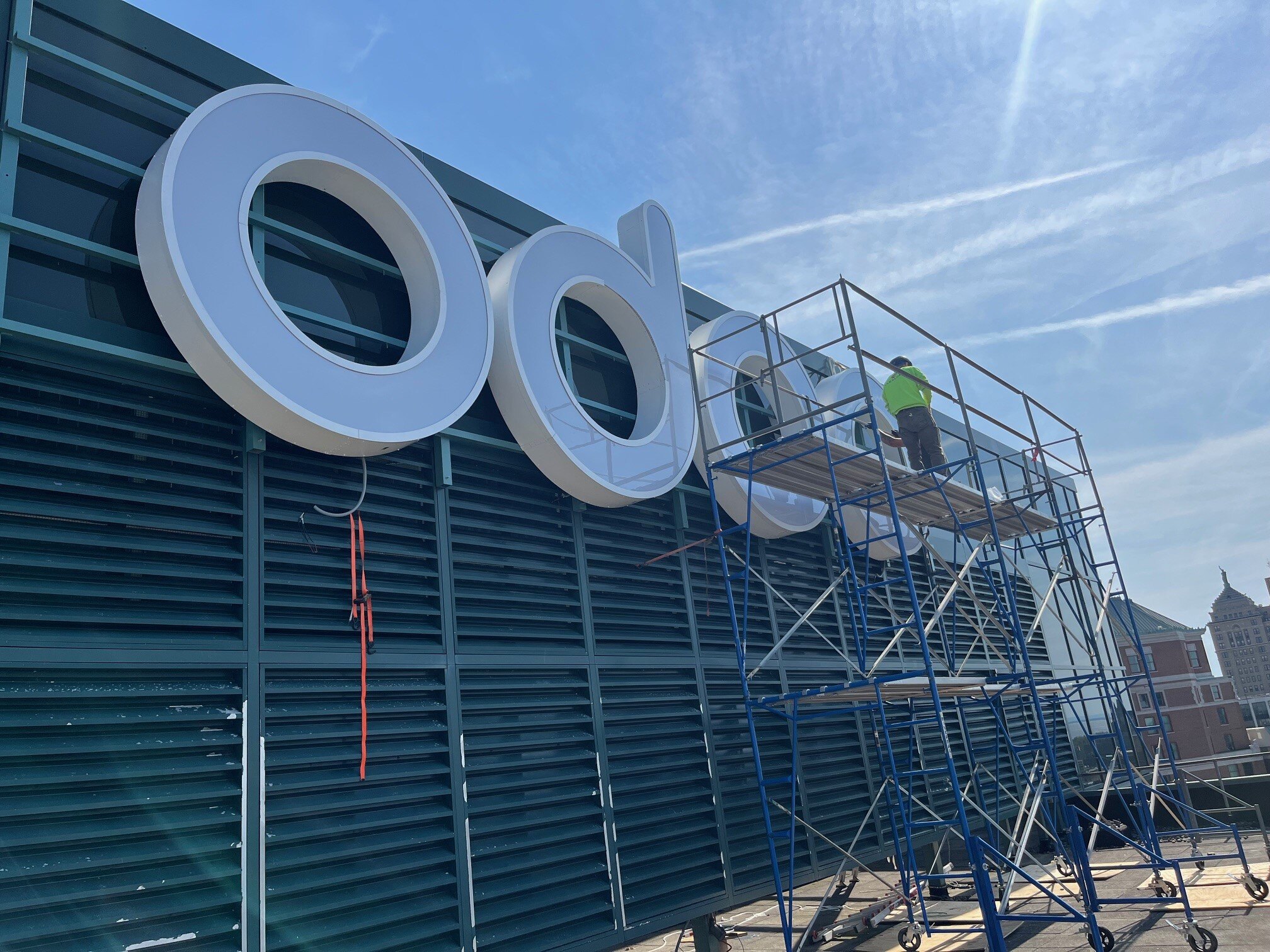 Odoo Buffalo East Coast Headquarters Signage | Flexlume