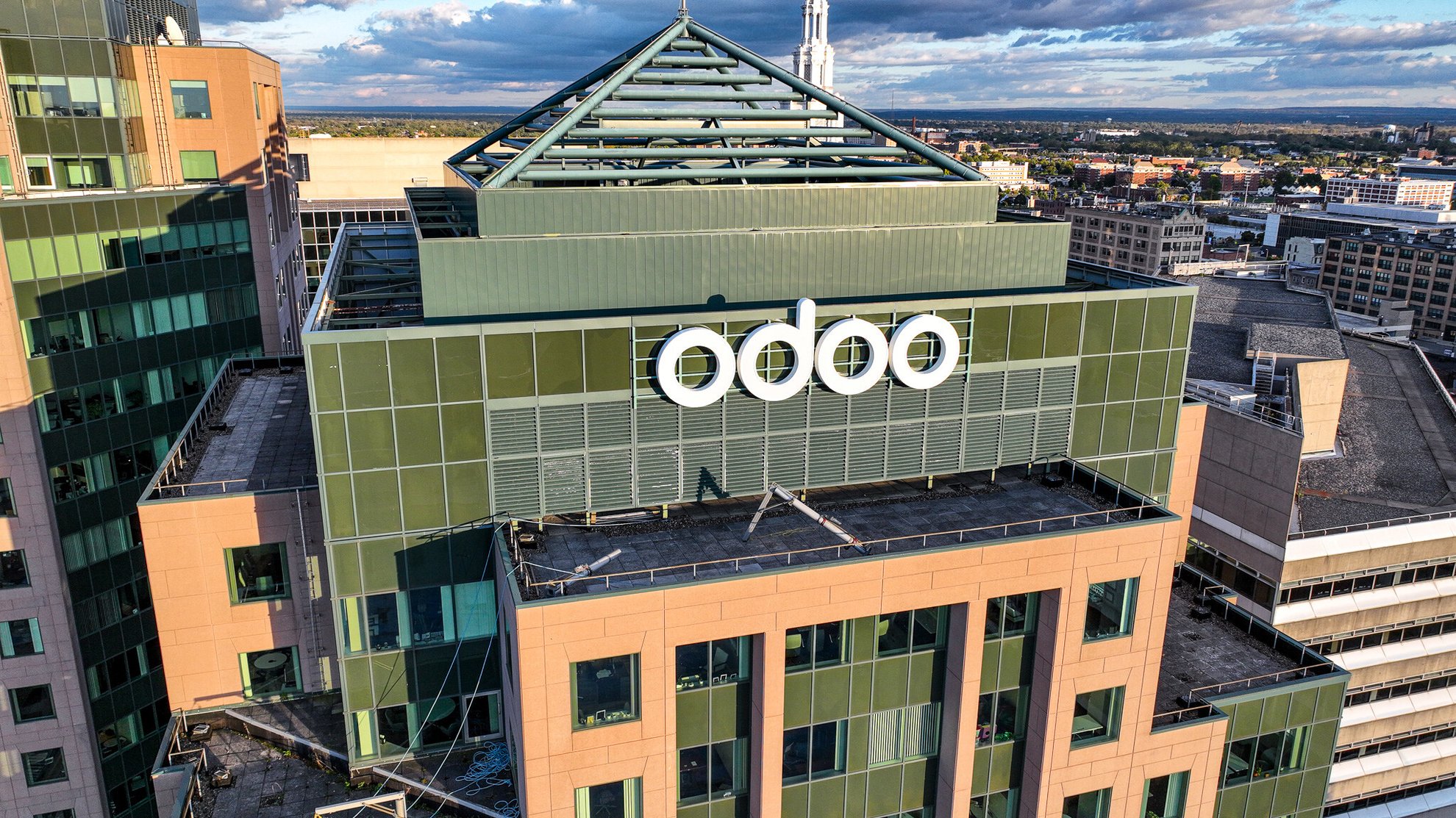 Odoo Buffalo East Coast Headquarters Signage | Flexlume